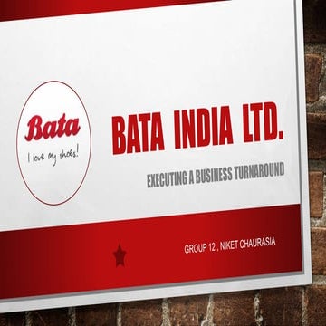 Bata india ltd | PPTX