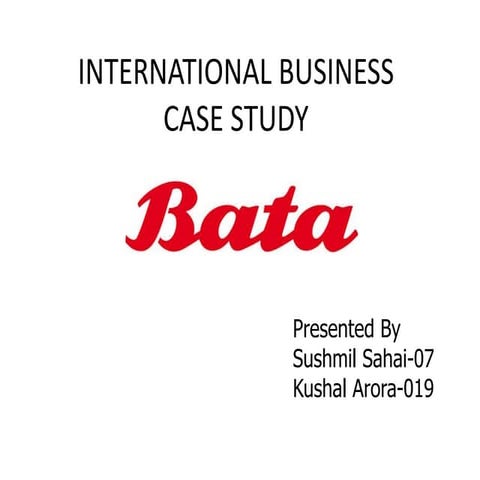 Bata operations | PPTX