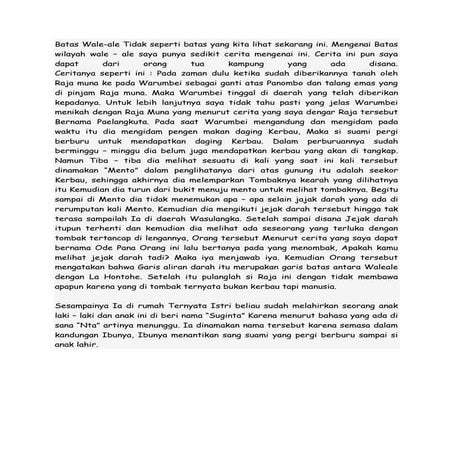 Batas kampung wa ale ale kabupaten muna | DOCX