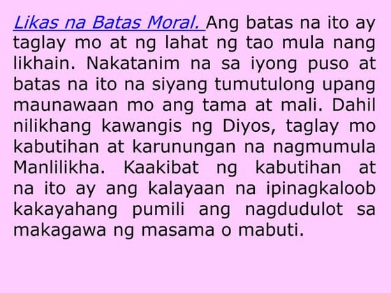 likas batas moral | PPTX
