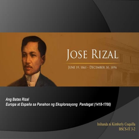 Batas Rizal at Eksplorasyong Pandagat | PPTX