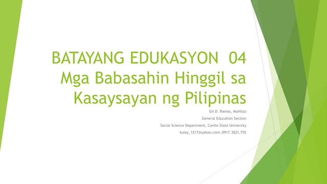 Q1 lesson 1 pag-aaral ng kasaysayan | PPTX