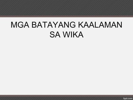 Fil1 aralin 1-katuturan at katangian ng wika | PDF