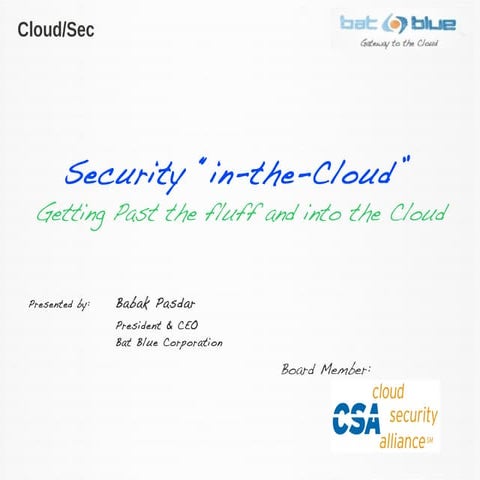 Bat Blue Cloud Sec Presentation 4 | PPT
