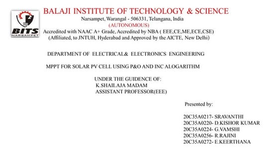 maximum power point tracking (mppt) | PPT