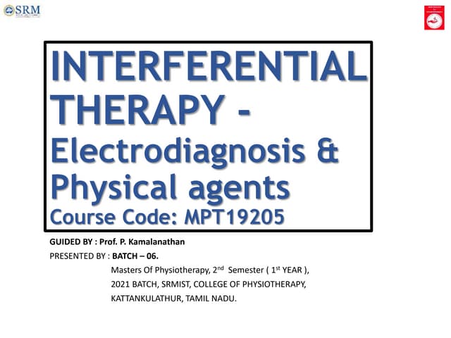 Interferential current | PPTX
