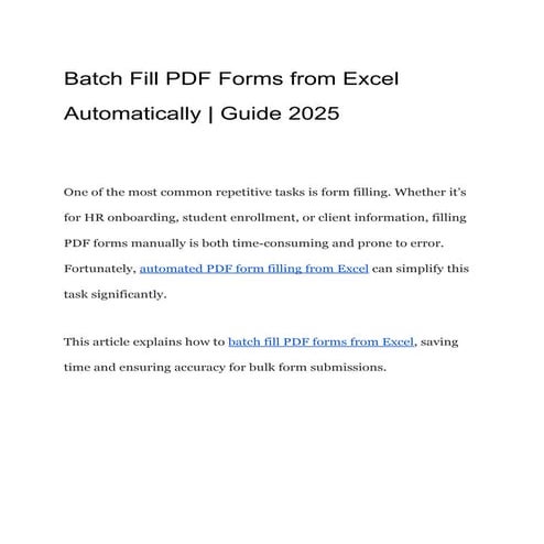 Batch Fill PDF Forms from Excel Automatically _ Guide 2025.pdf