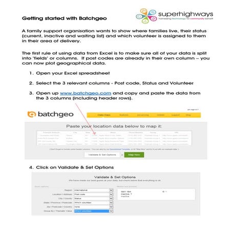 Batchgeo step by step | PDF
