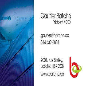 Batcho Entreprises canada Inc | PDF