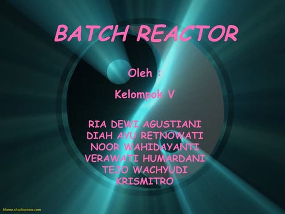 Batch Reactor | PDF