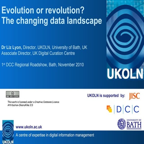 Evolution or revolution? The changing data landscape | PPT | Databases ...