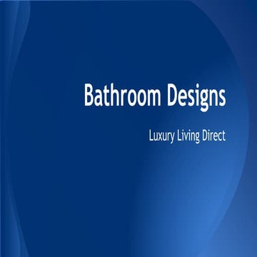 Design Your Dream Bathroom | PPT