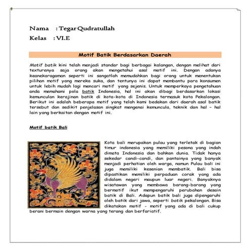Batik Sebagai Seni dan Budaya Kelas 2 SD.pptx