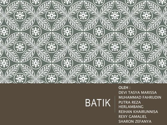 Batik | PPTX