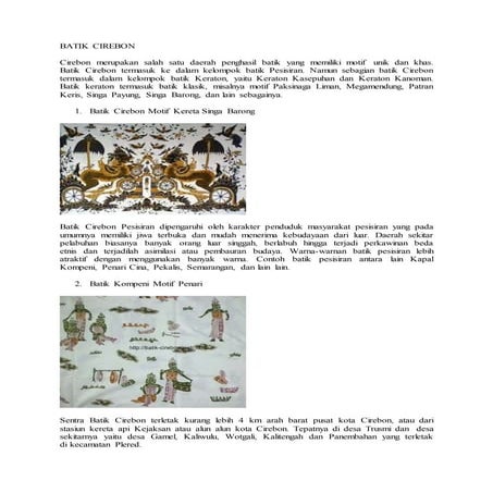 Batik cirebon | DOCX