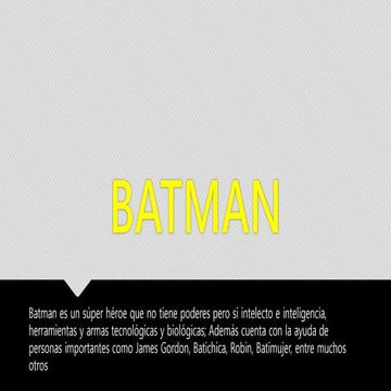 Batman | PPTX