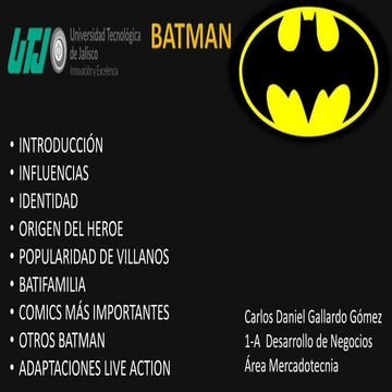 Slideshare Batman | PPTX