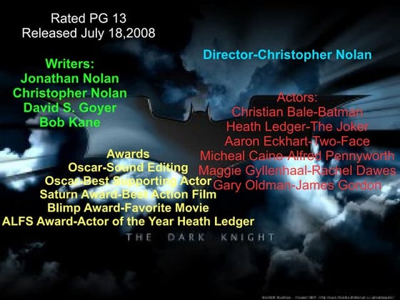 Batman picture slideshare | DOCX