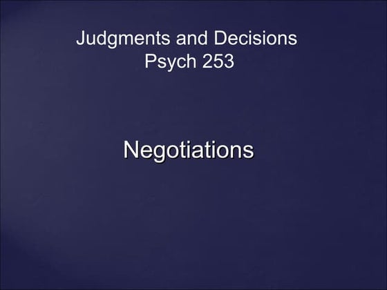 BATNA | PPTX | Business and Finance