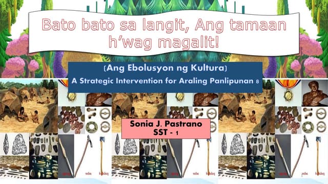 W8 D4 Panahon ng Lumang Bato,, Bagong Bato at Metal.pptx