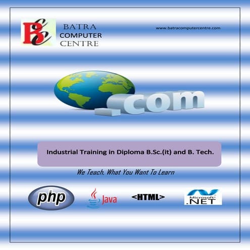 Presentation of batra computer coaching centre | PPTX