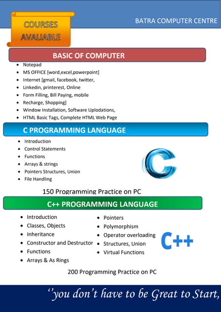 Batra Computer Center | PPT