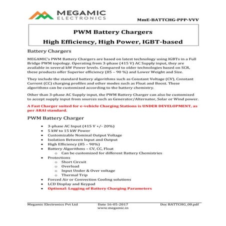 BatteryCharger | PDF
