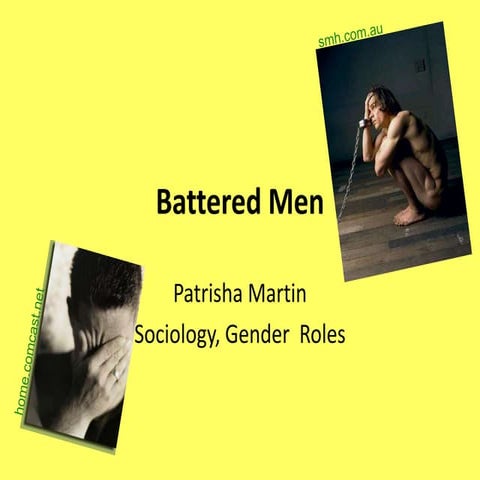 Battered men presentation | PPTX