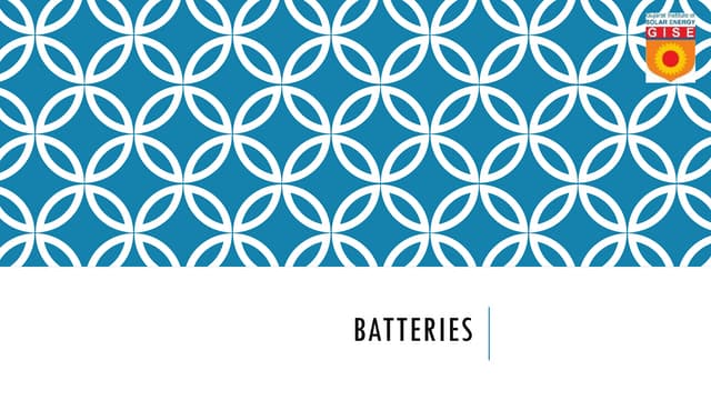 Presentation on battery | PPT