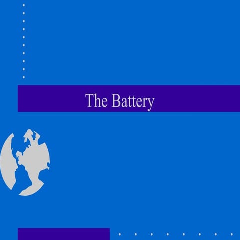 Battery | PPT | Consumer Electronics | Technology & Computing