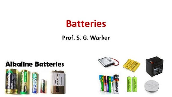 Lithium Ion Batteries, an Overview | PPT