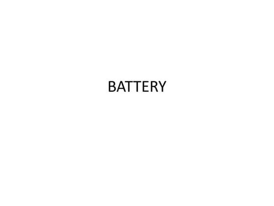 Batteries | PPTX