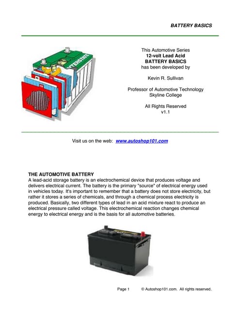 Battery | PDF
