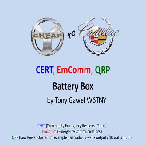 EmComm Battery Box Presentation 07182016 | PPTX