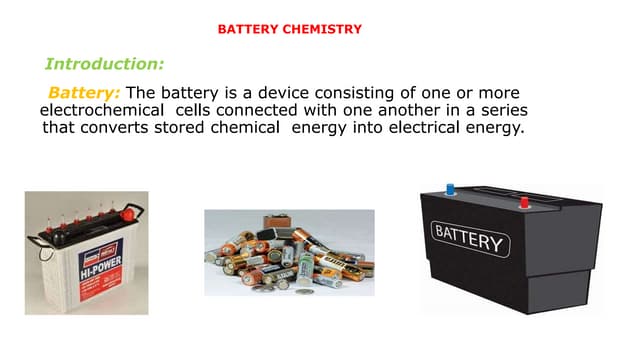 What is the Lithium Ion Battery ? Ppt | PDF