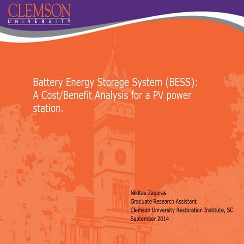 Battery Energy Storage System (BESS) A Cost_Benefit Analysis for a PV ...