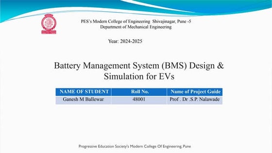 BMS in EV by TGE | PDF