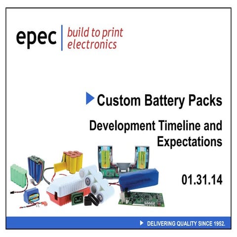 Battery Pack Development Timeline and Expectations | PPT