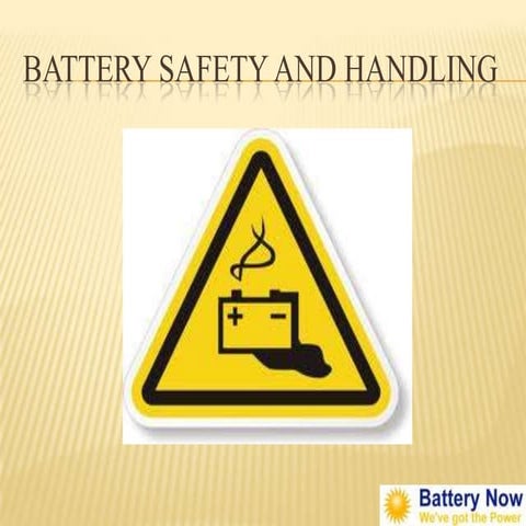 Battery – safety and handling | PPT