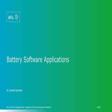 Battery Show Stuttgart 2025 - AVL Battery Software Applications.pptx