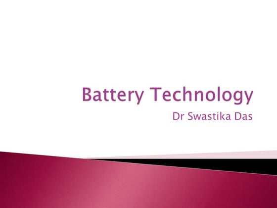 Lithium Ion Batteries, an Overview | PPT
