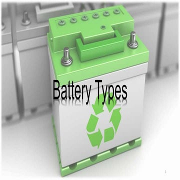 Different Types of Battery and its description | PPTX | Power and ...