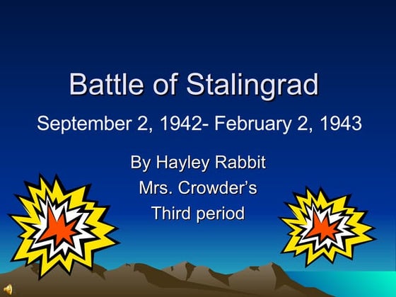 Battle of Stalingrad | PPT