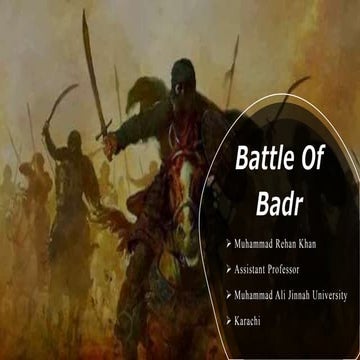 Battle of badr | PPTX