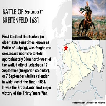 Battle of Breitenfeld 1631 | PDF