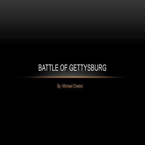 Battle of Gettysburg | PPT