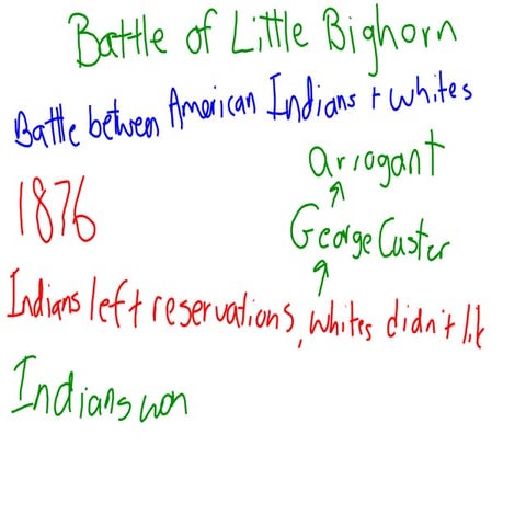 Battle of little bighorn notes | PPT
