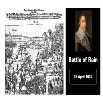 Battle of Rain year 1632, 30 years War a Swedish battle. | PDF
