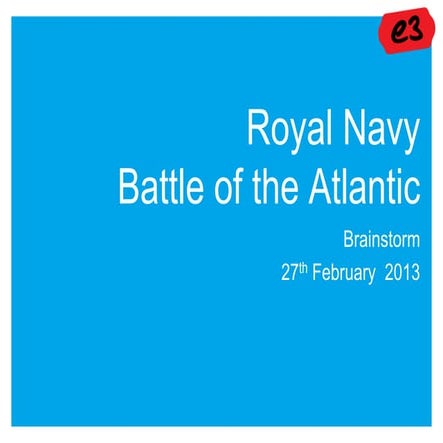 Battle of the Atlantic brainstorm | PPT