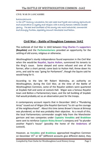 The english civil war | PPTX